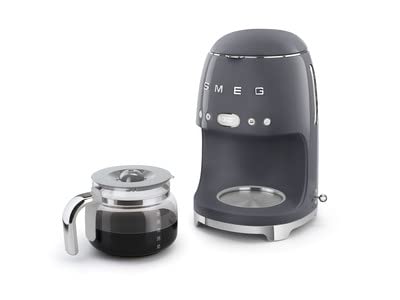 Smeg 50's Retro Style Coffee Maker, Slate Grey DCF02GRUS (Grey)