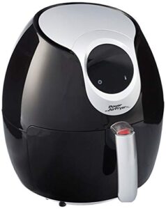 tristar products 5.3qt xl power air fryer, black