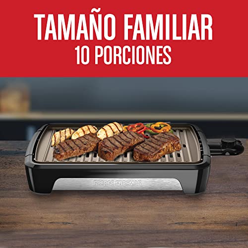 George Foreman Smokeless Indoor Grill, Party Size, Black, GFS0172SB