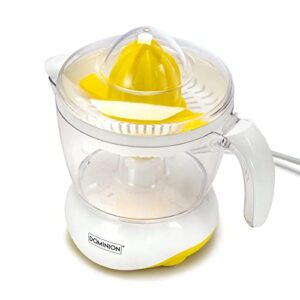 Dominion BPA-Free Electric Citrus Juicer Extractor, Compact Volume Pulp Control, Oranges, Lemons, Limes, Grapefruits with Easy Pour Spout, 24oz, White