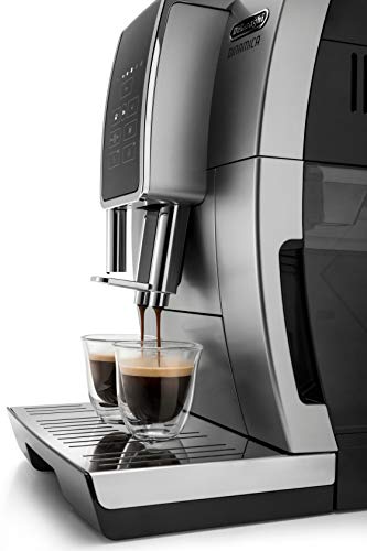 De'Longhi Dinamica Fully Automatic Coffee and Espresso Machine with Premium Adjustable Frother, Stainless Steel, ECAM35025SB