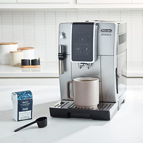 De'Longhi Dinamica Fully Automatic Coffee and Espresso Machine with Premium Adjustable Frother, Stainless Steel, ECAM35025SB