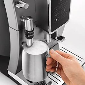 De'Longhi Dinamica Fully Automatic Coffee and Espresso Machine with Premium Adjustable Frother, Stainless Steel, ECAM35025SB