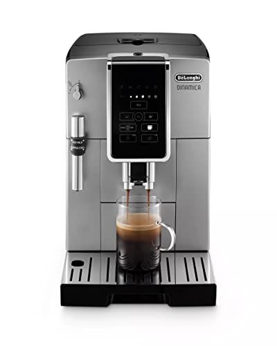 De'Longhi Dinamica Fully Automatic Coffee and Espresso Machine with Premium Adjustable Frother, Stainless Steel, ECAM35025SB