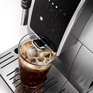 De'Longhi Dinamica Fully Automatic Coffee and Espresso Machine with Premium Adjustable Frother, Stainless Steel, ECAM35025SB