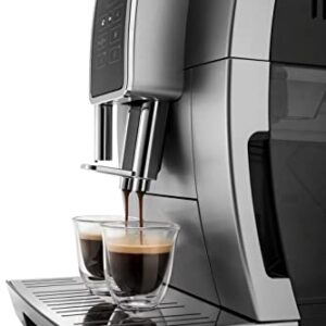 De'Longhi Dinamica Fully Automatic Coffee and Espresso Machine with Premium Adjustable Frother, Stainless Steel, ECAM35025SB