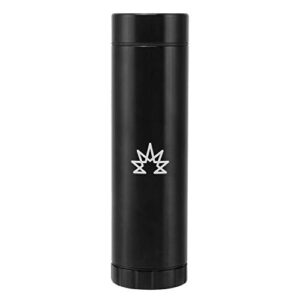 herb grinder 2.5inch spice mini grinder with lid (black)