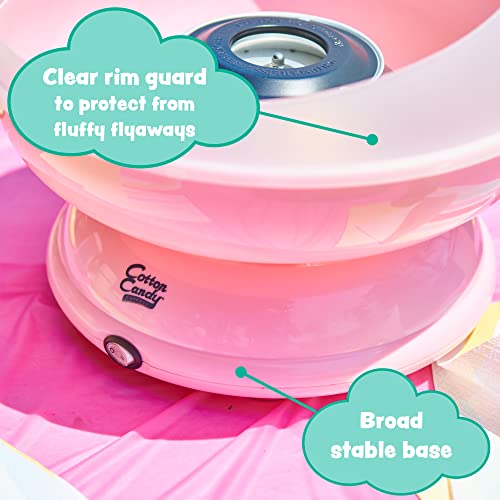 Cotton Candy Express CC1000-S Cotton Candy Machine, Pink. Easy to Use and Clean. A Great Value, Nostalgia and Fun for Kids and Adults. Comes with Instruction Manual and Tip Card