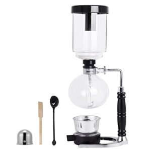 yuchengtech siphon syphon coffee maker tabletop glass siphon pot glass technica syphon coffee maker siphon vacuum coffee maker(5 cups(600ml))