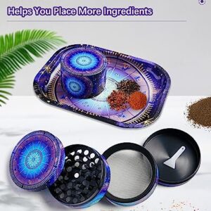 Grinder and tray set(Boho Sun and Moon)