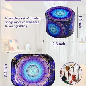 Grinder and tray set(Boho Sun and Moon)