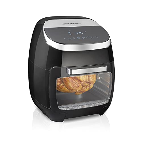 Hamilton Beach 11.6 QT Digital Air Fryer Oven with Rotisserie, 8 Pre-Set Functions including Dehydrator, Roaster & Toaster, 1700W, Black (35073)