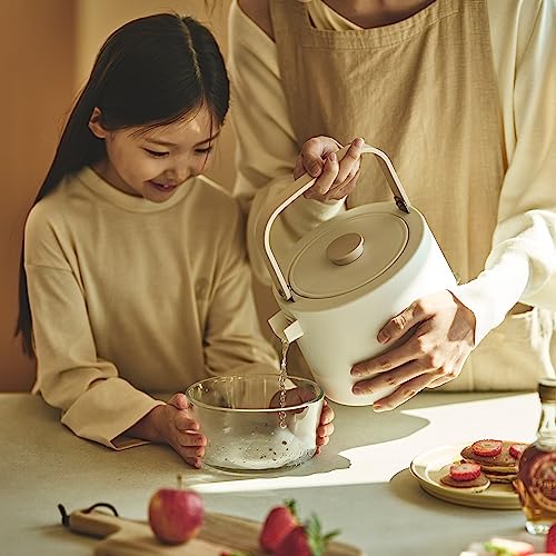 Dr.HOWS Goyo Electric Kettle Elegant and Stylish Design Teapot with Auto Shut-Off to Quickly Boil Water for Tea, Coffee (WHITE)