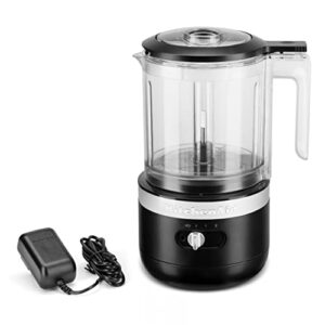 kitchenaid 5 cup cordless food chopper, matte black