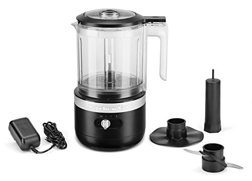 KitchenAid 5 Cup Cordless Food Chopper, Matte Black