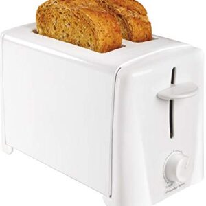 Proctor Silex 2-Slice Toaster with Shade Selector, Toast Boost, Slide-Out Crumb Tray, Auto-Shutoff and Cancel Button, White (22611)