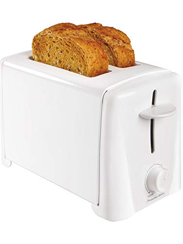 Proctor Silex 2-Slice Toaster with Shade Selector, Toast Boost, Slide-Out Crumb Tray, Auto-Shutoff and Cancel Button, White (22611)