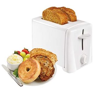 Proctor Silex 2-Slice Toaster with Shade Selector, Toast Boost, Slide-Out Crumb Tray, Auto-Shutoff and Cancel Button, White (22611)