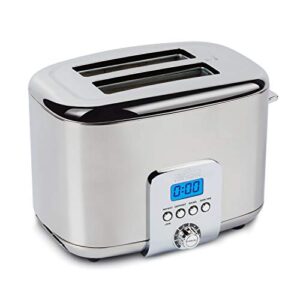 all-clad tj822d51 2-slice stainless steel digital toaster. silver