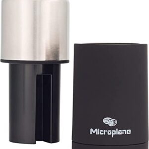 Microplane Manual Spice Mill - Cinnamon Grinder and Nutmeg Grater (Stainless Steel)