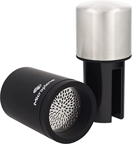 Microplane Manual Spice Mill - Cinnamon Grinder and Nutmeg Grater (Stainless Steel)