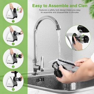 Wheatgrass Juicer Machines, KEDEMAS Cold Press Masticating Juicers for Home, Easy to Clean and Quiet Motor, Reverse Function, Slow Juicers Maker with Juice Cup and Brush for Vegetables and Fruits