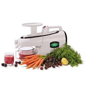 tribest greenstar gse-5000 elite slow masticating juicer, jumbo, white