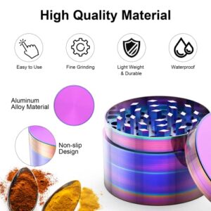 PATRNG Grinder, 2 Inch, Rainbow Color