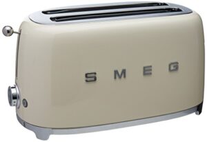 smeg 4-slice toaster-cream