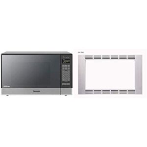 panasonic optional 27" trim kit for 1.2 cuft microwaves, stainless steel, nn-tk621ss