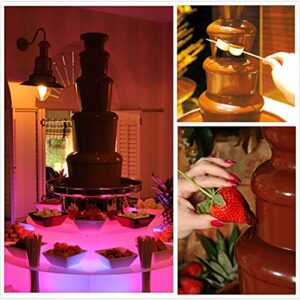 KELUNIS Chocolate Fondue Fountain for Party, Melting Chocolate Waterfall Machine with Warming Function Works 12Hours Continuously 4/5/6/7 Tiers Commercial Use,5 Tier