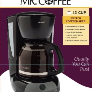 Mr. Coffee 12-Cup Switch Coffee Maker, Black