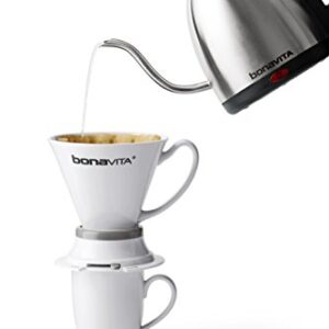 Bonavita 1.0L Electric Kettle Featuring Gooseneck Spout, BV3825B