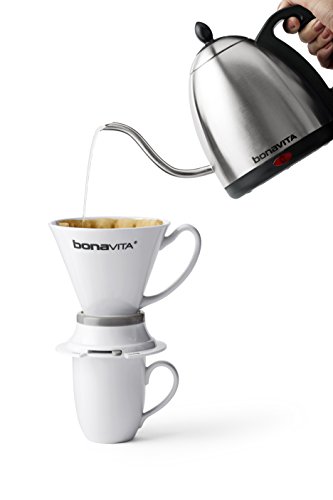 Bonavita 1.0L Electric Kettle Featuring Gooseneck Spout, BV3825B