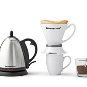 Bonavita 1.0L Electric Kettle Featuring Gooseneck Spout, BV3825B