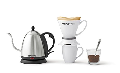 Bonavita 1.0L Electric Kettle Featuring Gooseneck Spout, BV3825B