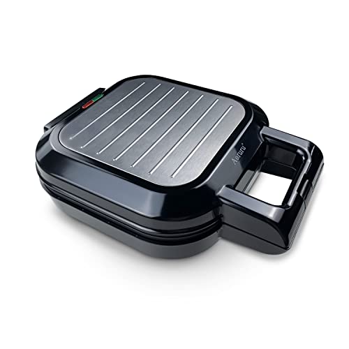 Aoruru Waffle Maker Nonstick Belgian Waffle Iron with Indicator Light 1300W 4 Slice