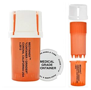 medtainer storage (orange/white)