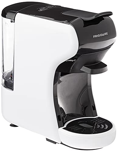 FRIGIDAIRE ECMN103-WHITE Multi Capsule Compatible Coffee Maker-Nespresso Dolce Gusto and Grounds, White