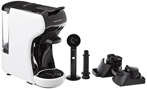 FRIGIDAIRE ECMN103-WHITE Multi Capsule Compatible Coffee Maker-Nespresso Dolce Gusto and Grounds, White