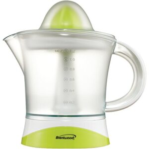 brentwood j-17 40oz electric citrus juicer, white