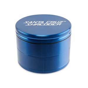 santa cruz shredder herb and spice grinder made in usa (large (2.7 inch), blue)