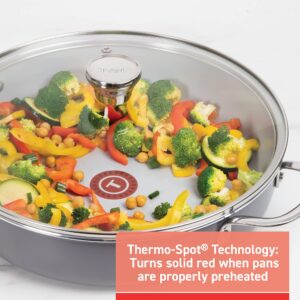 T-fal Fresh Gourmet Recycled Aluminum Ceramic Nonstick Jumbo Cooker 5 Quart Cookware, Pots and Pans, Dishwasher Safe