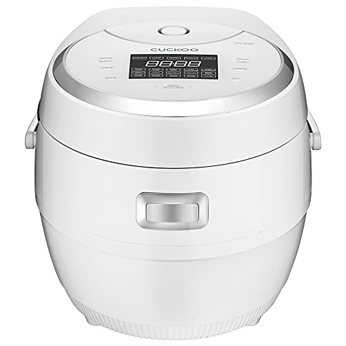 CUCKOO CR-1020F | 10-Cup (Uncooked) Micom Rice Cooker | 16 Menu Options: White Rice, Brown Rice & More, Nonstick Inner Pot, Designed in Korea | White (Renewed)