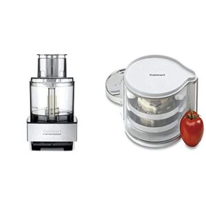 cuisinart 14 cup food processor, includes stainless steel standard slicing disc (4mm), medium shredding disc, & stainless steel chopping/mixing blade, dfp-14bcny and dlc-dh disc holder, white