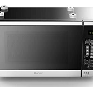 Danby DDMW007501G1 Countertop Microwave, Stainless Steel