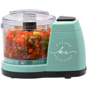 kitchen selectives mint green 1½ cup mini chopper