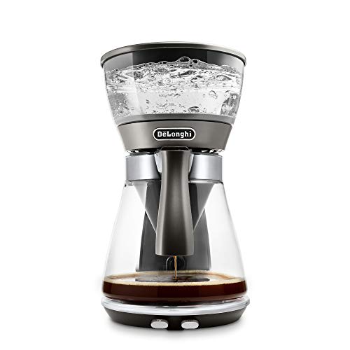 De'Longhi 3-in-1 Specialty Coffee Brewer, IcedCoffee Maker (Bold Cold Brew), Gourmet Pour Over, Premium Drip, SCA GoldenCup Certified, Glass Carafe, 8-Cup, ICM17270