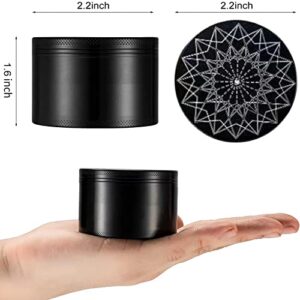 Grinder Spice Grinder 4 Pieces Grinder 2.2'' Black