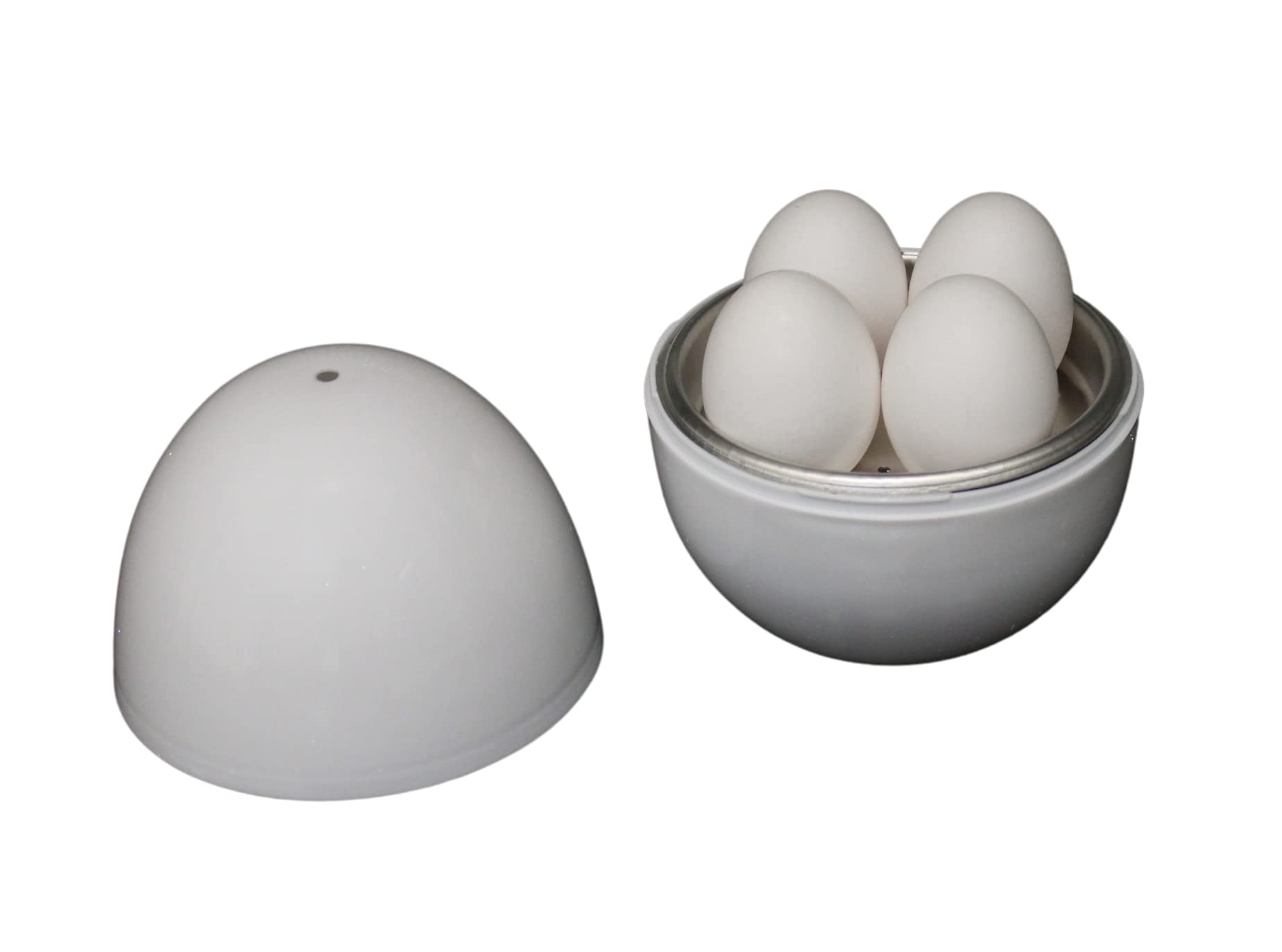 Microwave Egg Boiler Cooker Hard or Soft Boiled Eggs BPA Free Cook Up To 4 Eggs In Minutes Food-Grade